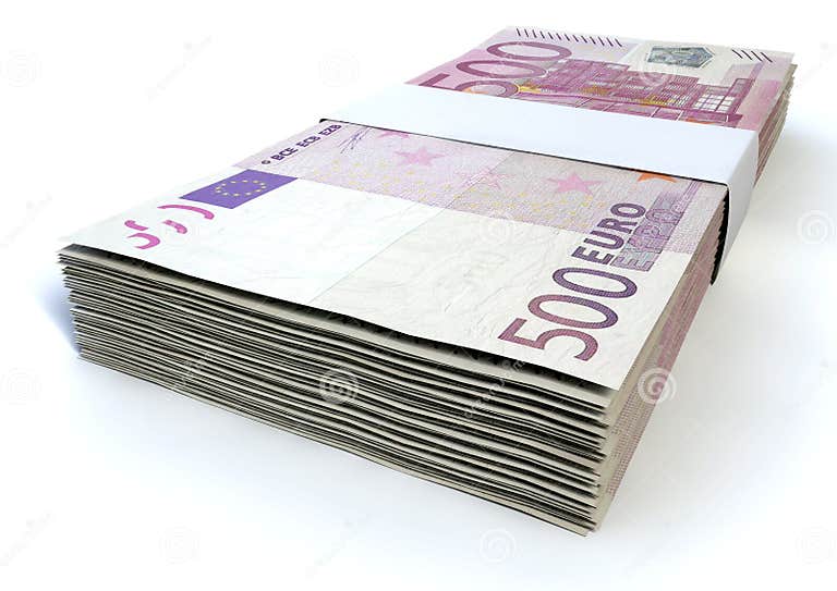 Euro Bill Stack stock image. Image of currency, range - 31281659