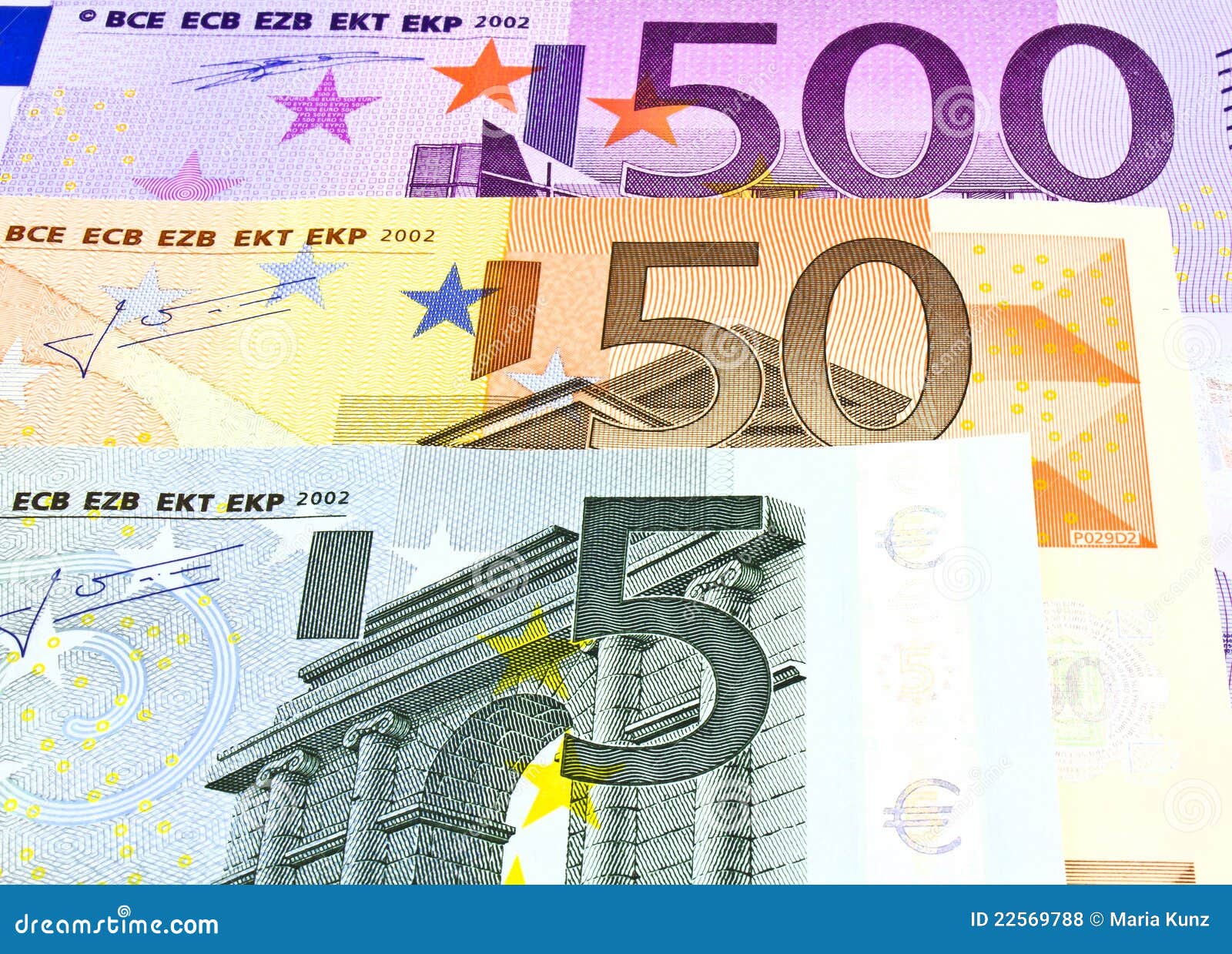 Euro billets de banque photo stock. Image du européen - 22569788