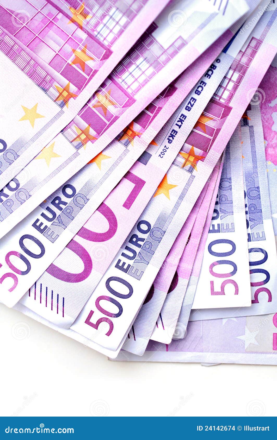 Euro Billets De Banque D'argent Photo stock - Image du cinq ...