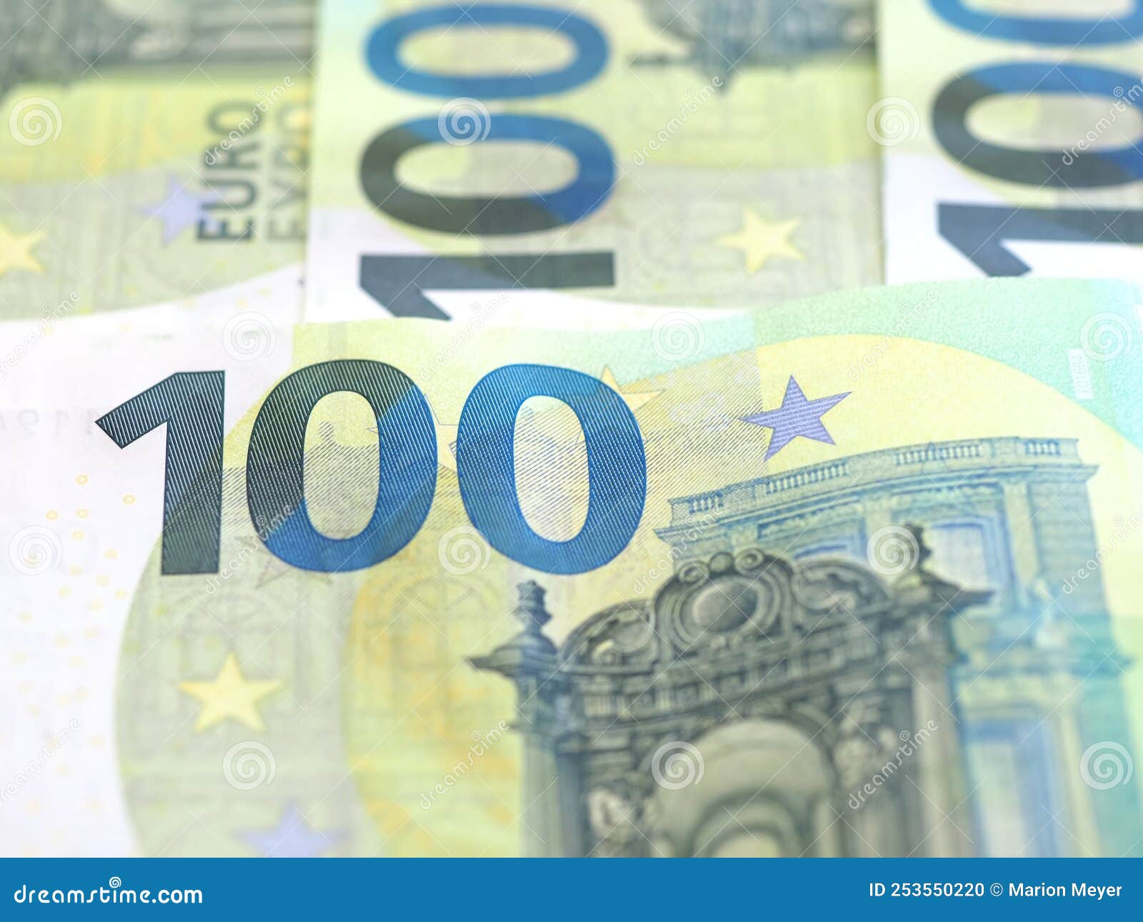 Euro Bills or Banknotes 100 and 50 Euros Stock Photo - Image of euros ...