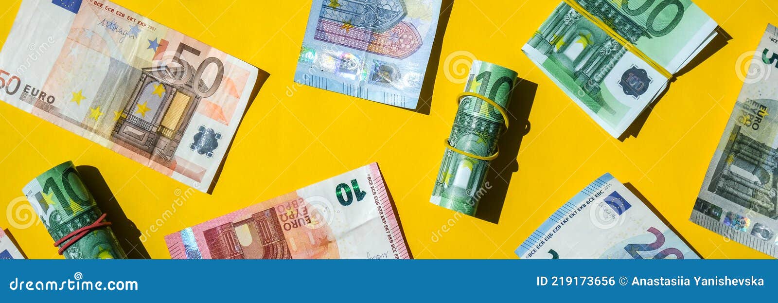 Euro Bills are Creative Layout. Business Concept, Development ...