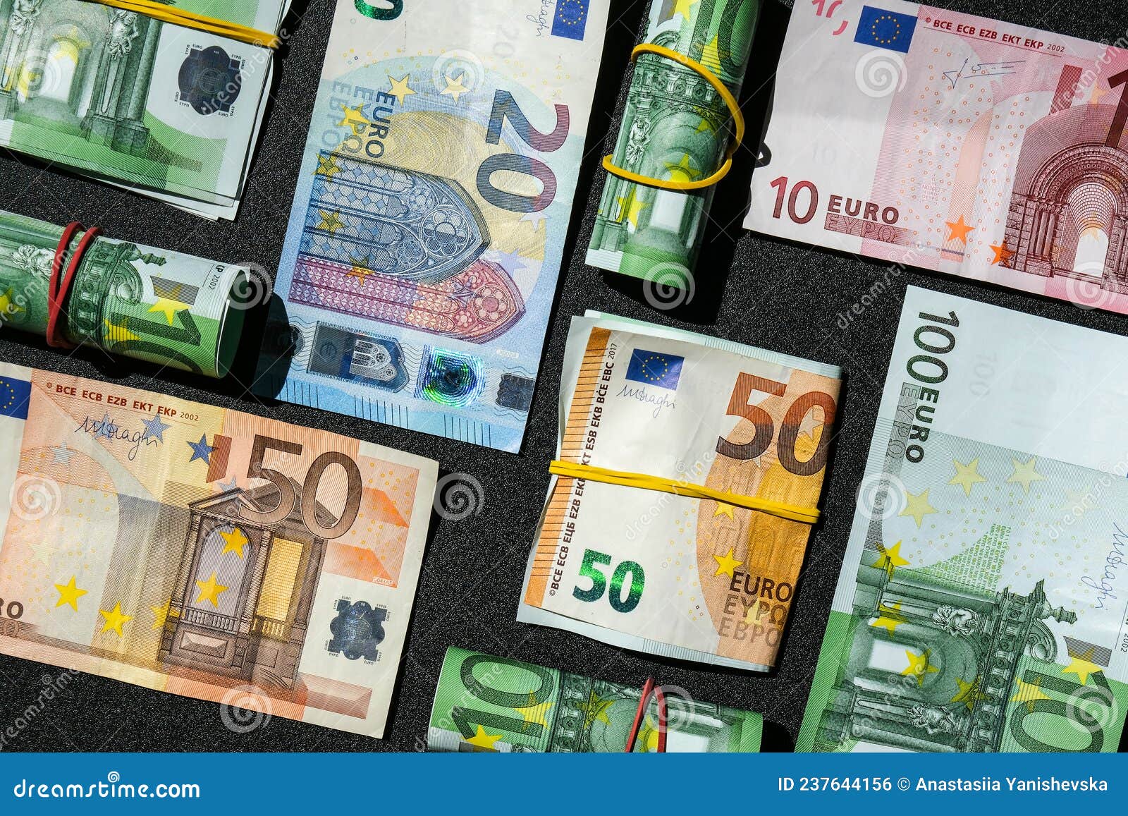 Euro Bills are Creative Layout. Business Concept, Development ...