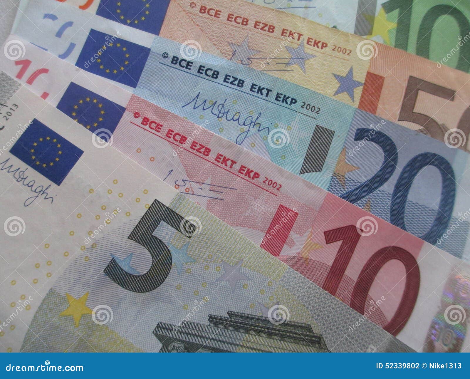 Euro bills stock photo. Image of bill, note, currency - 52339802