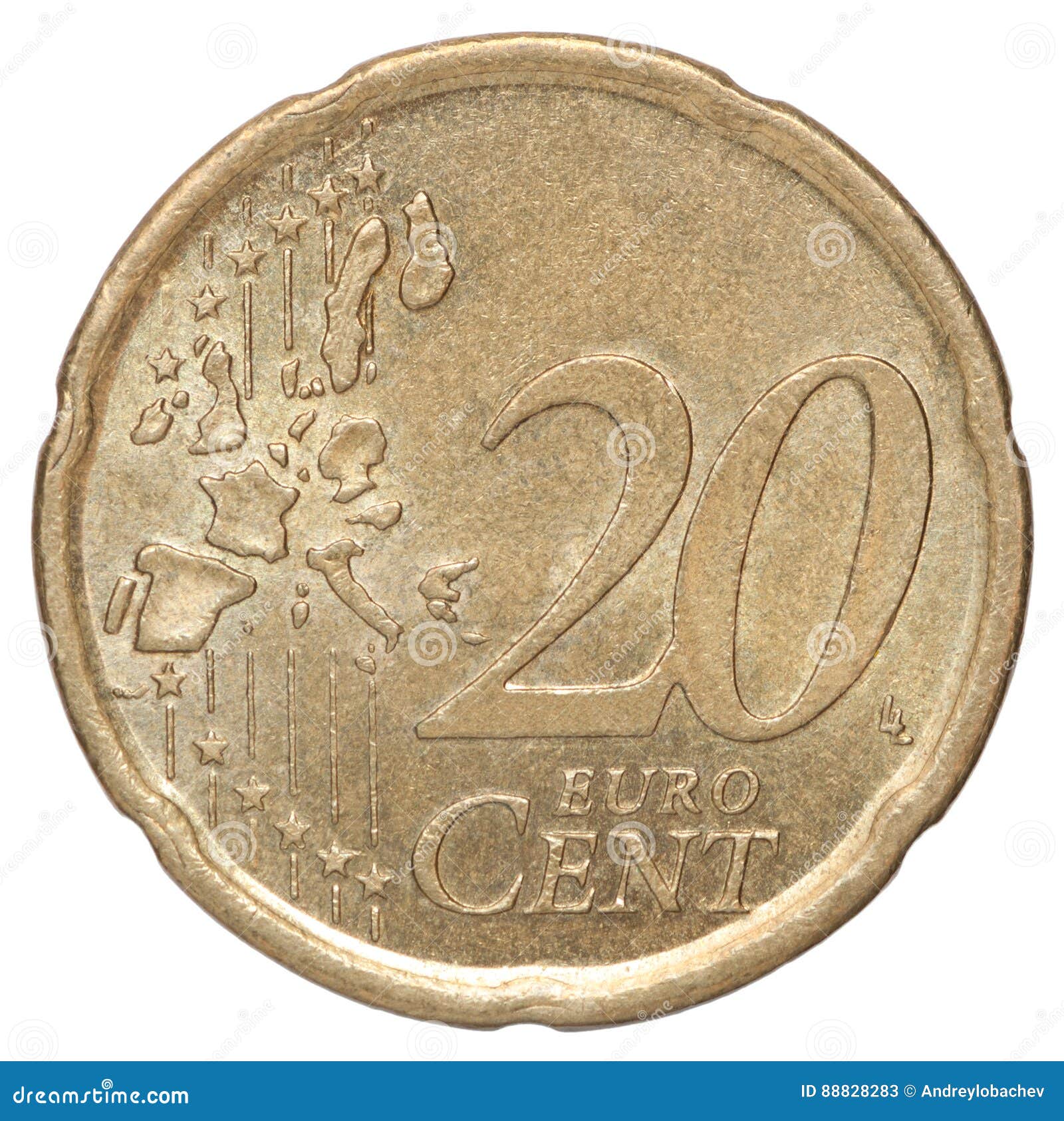 20 euro cents stock image. Image of closeup, cent, symbol - 88828283