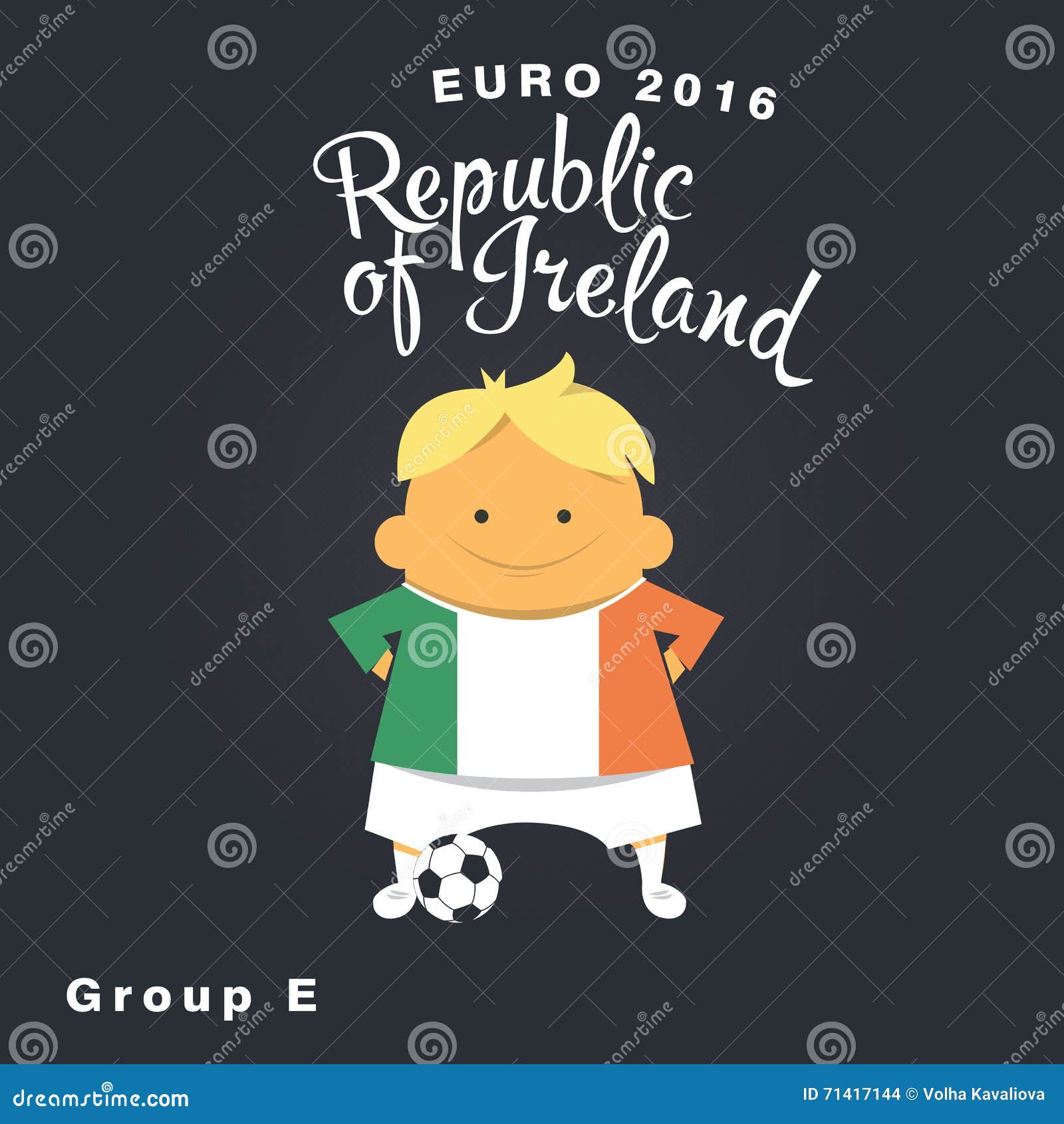 Euro 2016 Championship Icon, Republic of Ireland, Group E Stock ...