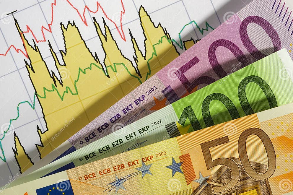 Euro and chart stock photo. Image of commerce, analyzing - 19645758