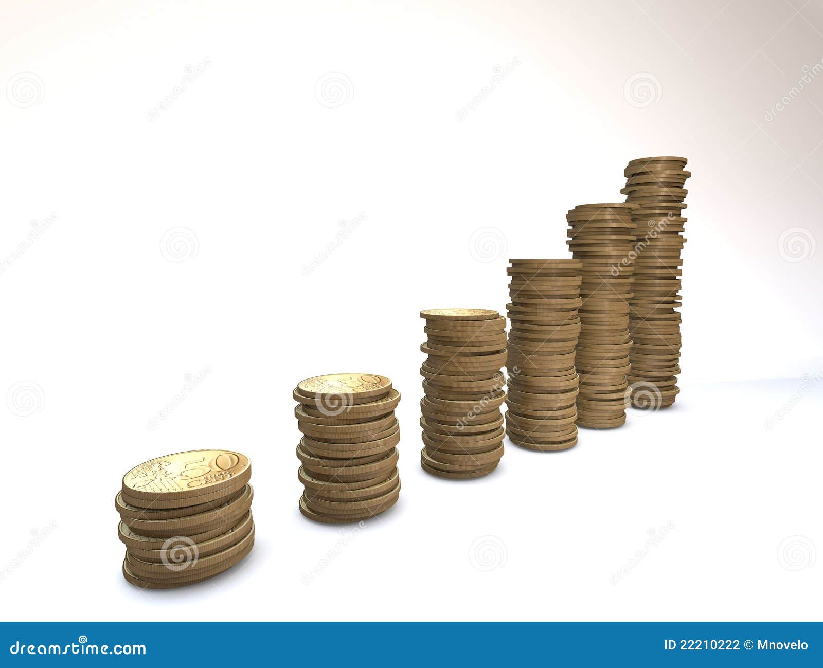 Euro Coin chart stock illustration. Illustration of money - 22210222