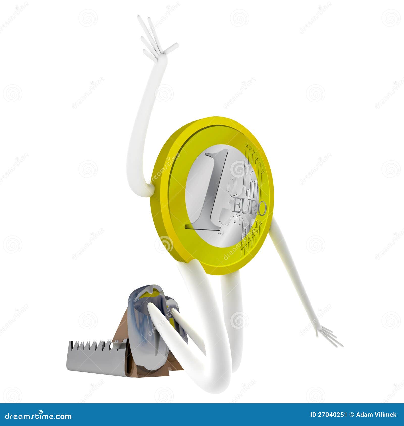 Euro Coin Prepare for Running Race Stock Illustration - Illustration of ...