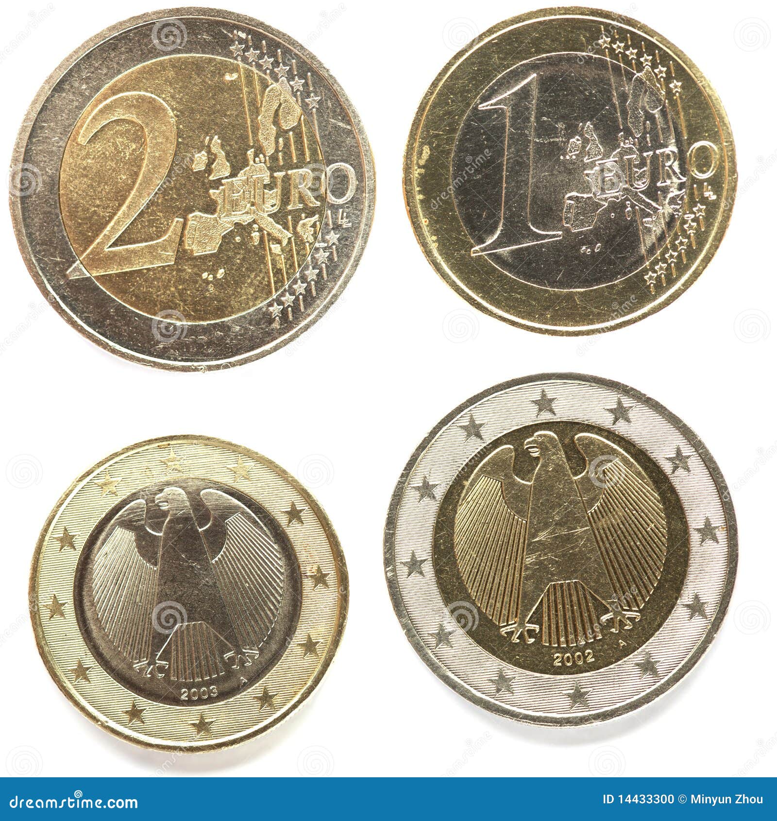 Euro coins stock photo. Image of coins, dollar, euro - 14433300