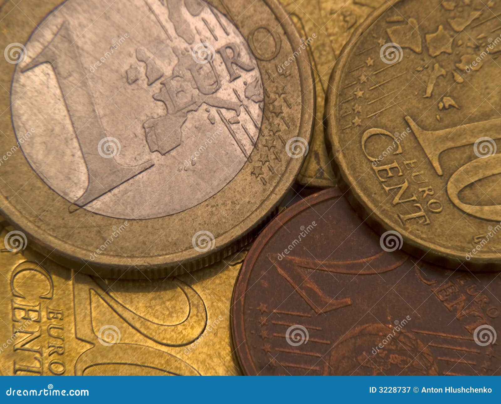 Euro Coins stock image. Image of monetary, salary, money - 3228737