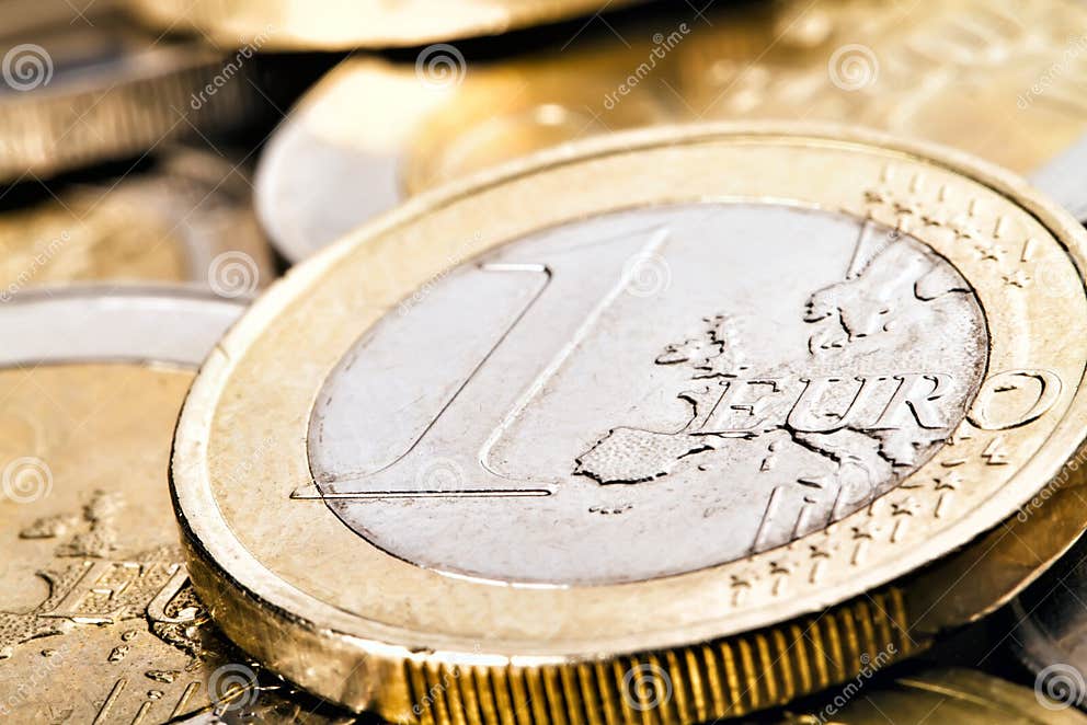 Euro coins stock image. Image of golden, edges, chart - 38305203