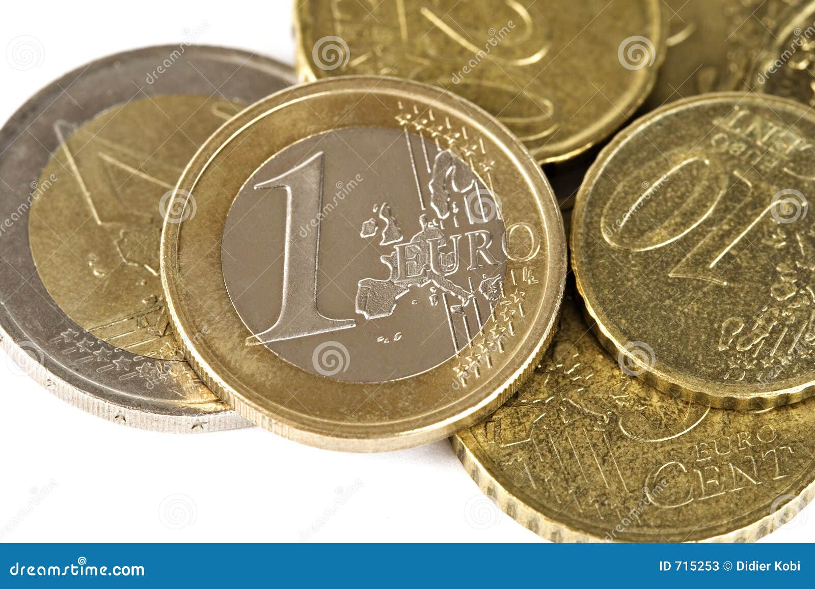 Euro Coins stock image. Image of commerce, cash, cent, union - 715253