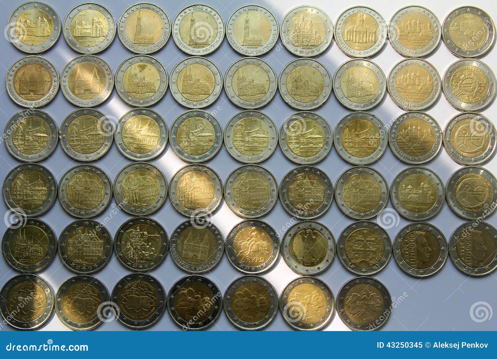 Euro coins stock image. Image of paying, global, savings - 43250345