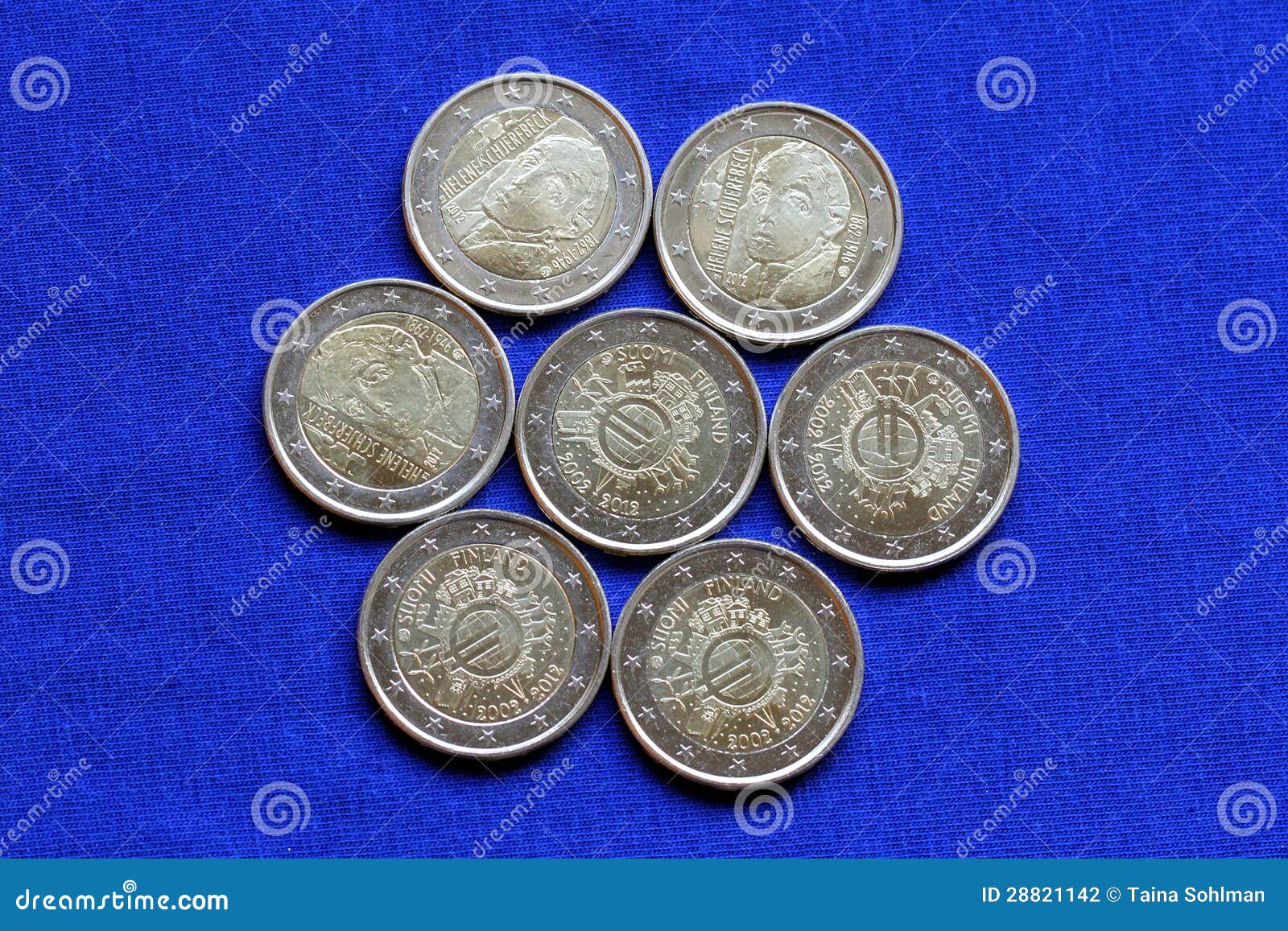 Euro Coins Issued in Finland Stock Photo - Image of circle, coins: 28821142