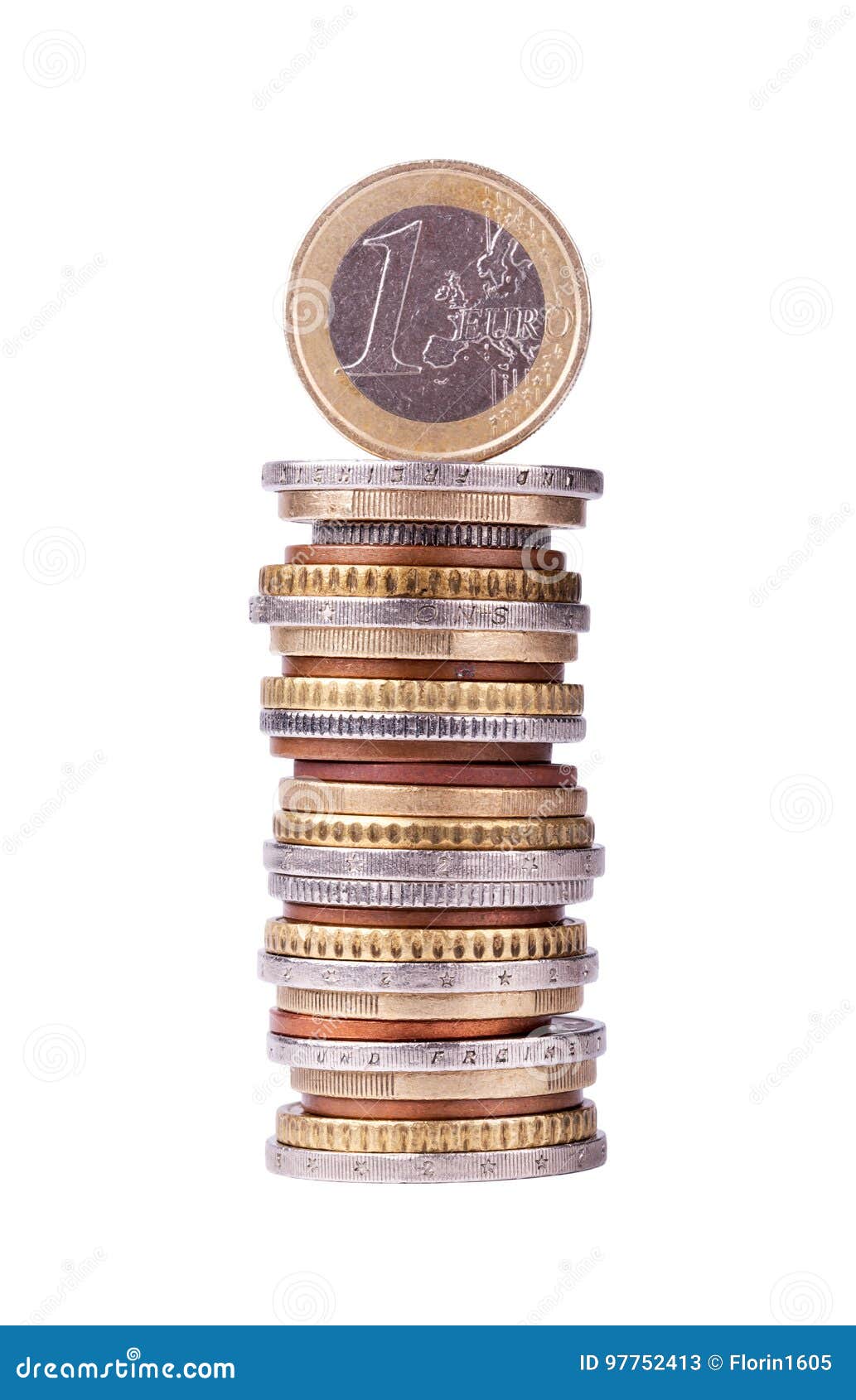 Euro coins stock image. Image of coin, exchange, finance - 97752413