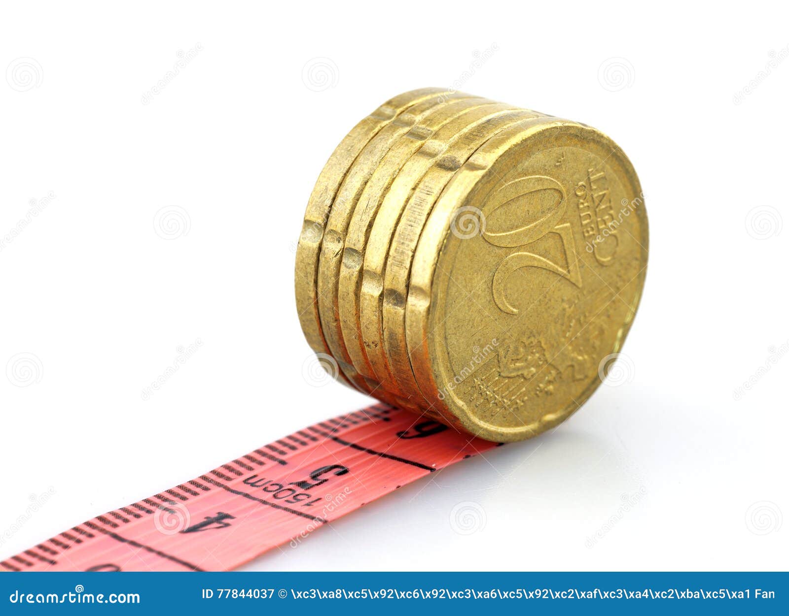 Euro coins running on tape stock image. Image of gold - 77844037