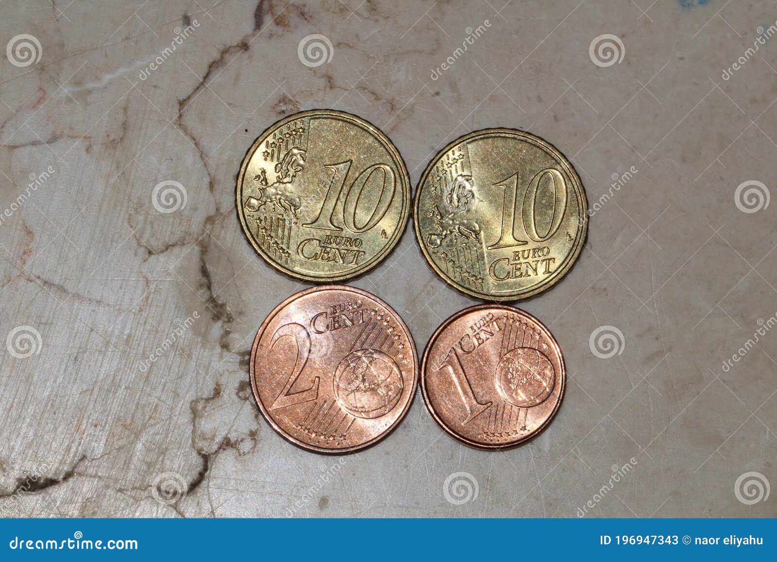Euro Coins by Small Excess Sizes Stock Image - Image of small, euro ...