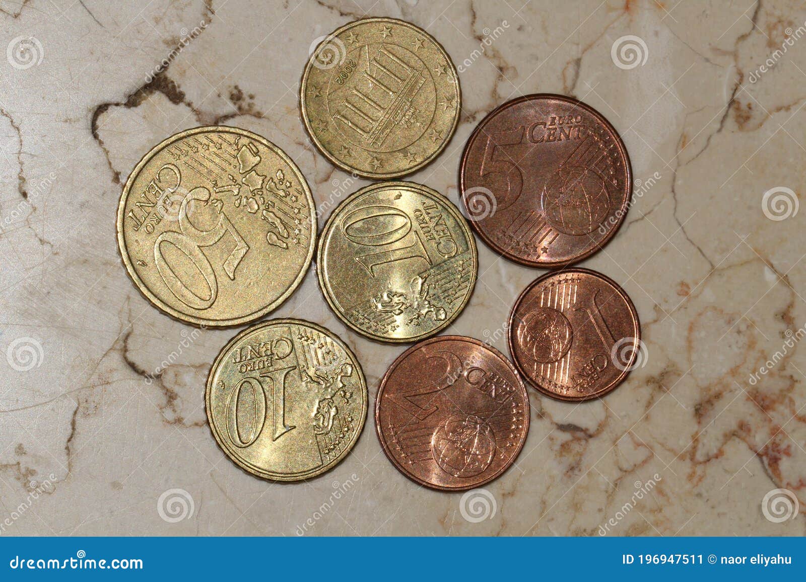 Euro Coins by Small Excess Sizes Stock Image - Image of euro, small ...