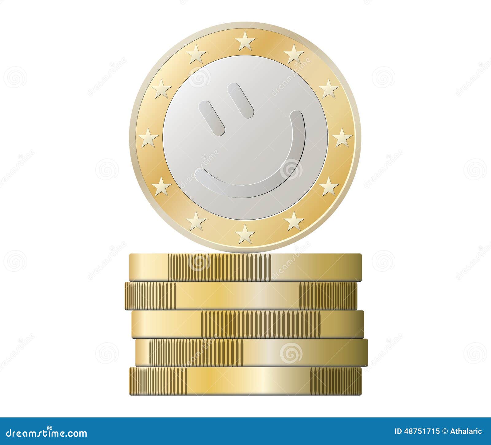 Euro Coins Stack with Smile Stock Vector - Illustration of pattern ...