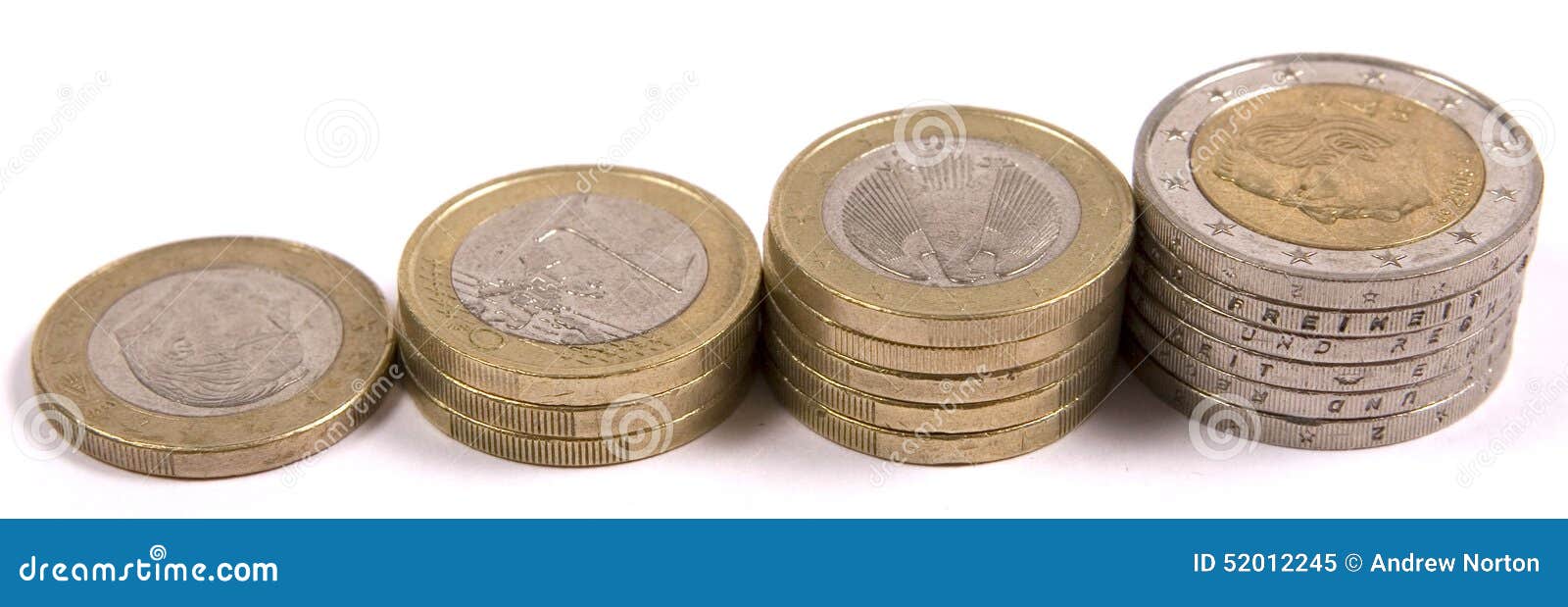 Euro coins stock image. Image of growing, pile, space - 52012245