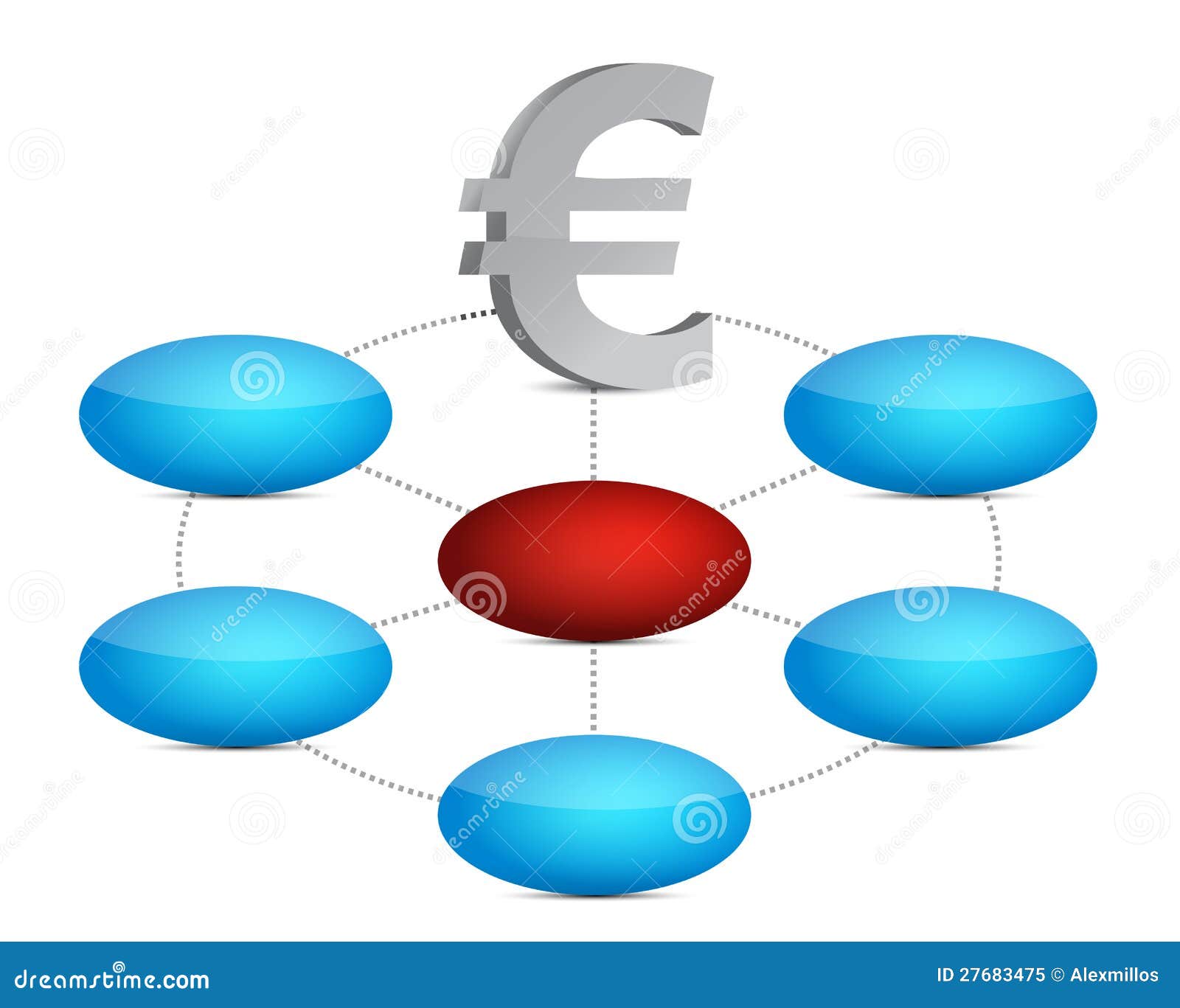 Euro color diagram stock illustration. Illustration of business - 27683475