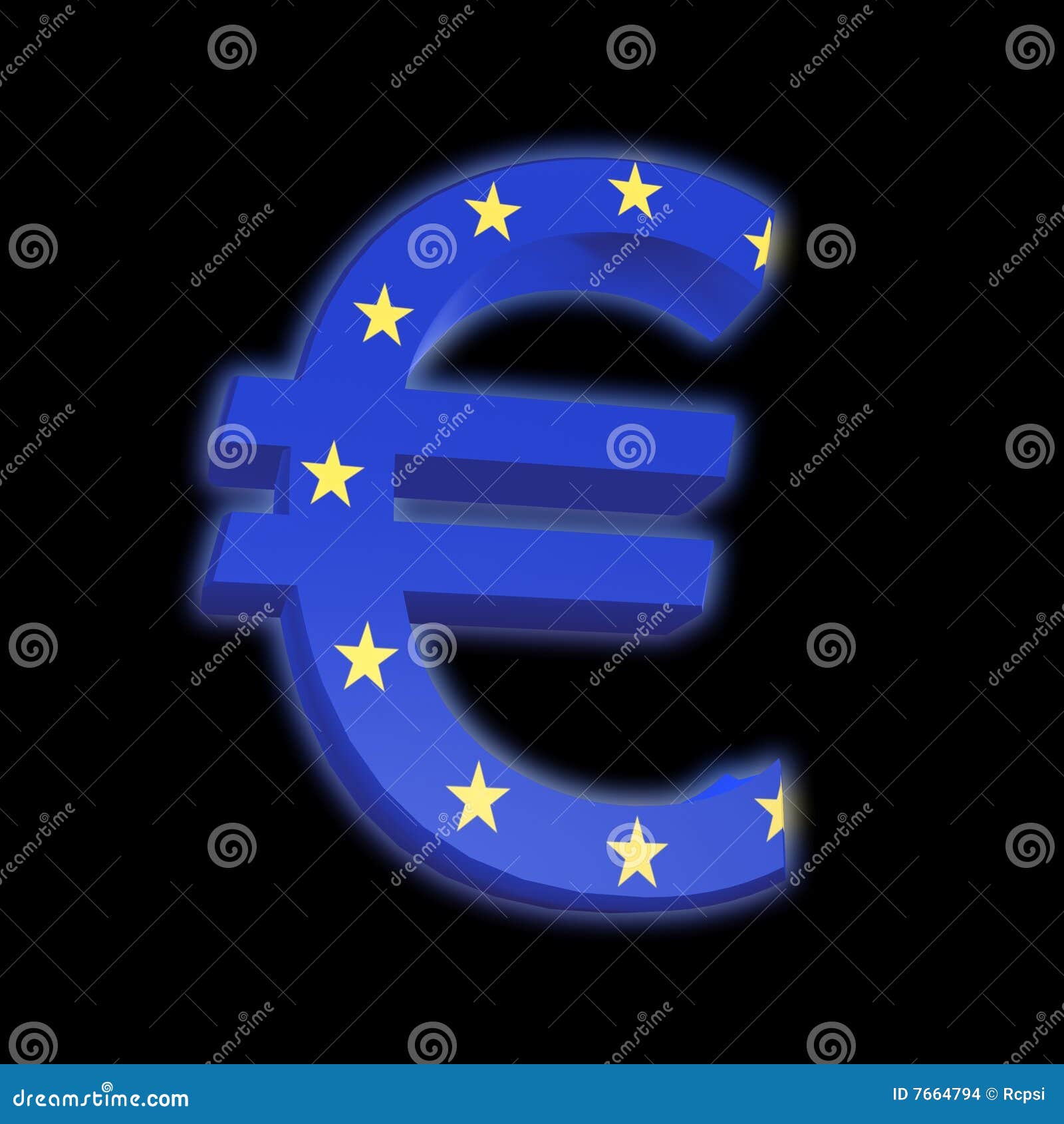 Euro com bandeira da UE ilustração stock. Ilustração de europeu - 7664794