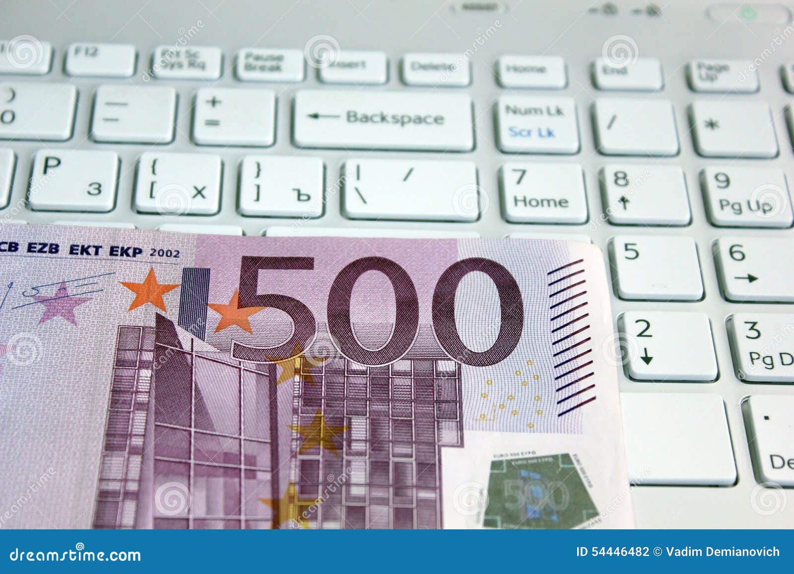 Euro and computer stock photo. Image of keyboard, portable - 54446482