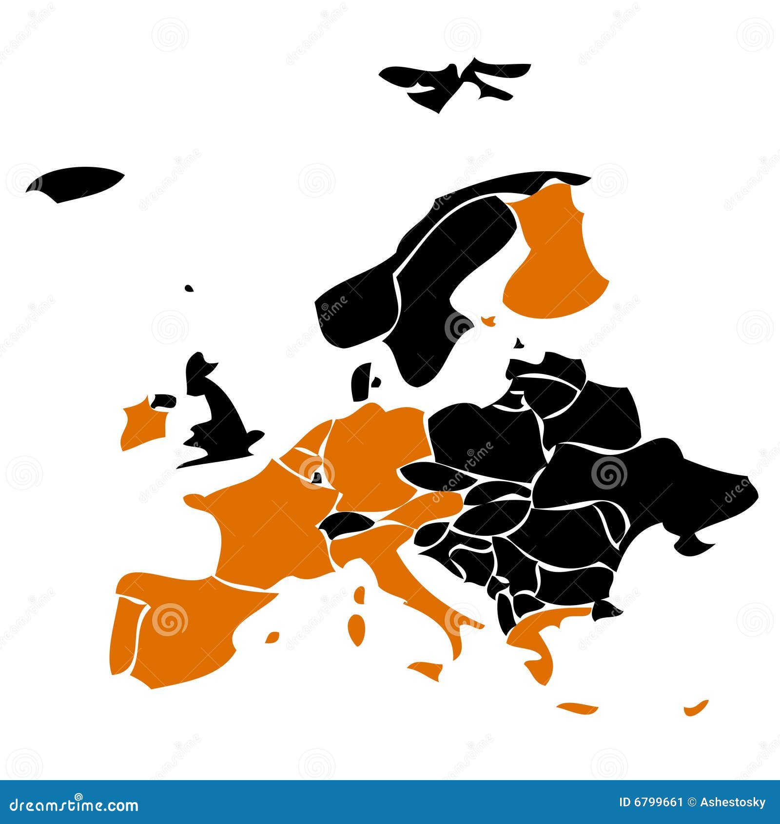 Euro countries of europe stock vector. Illustration of germany - 6799661