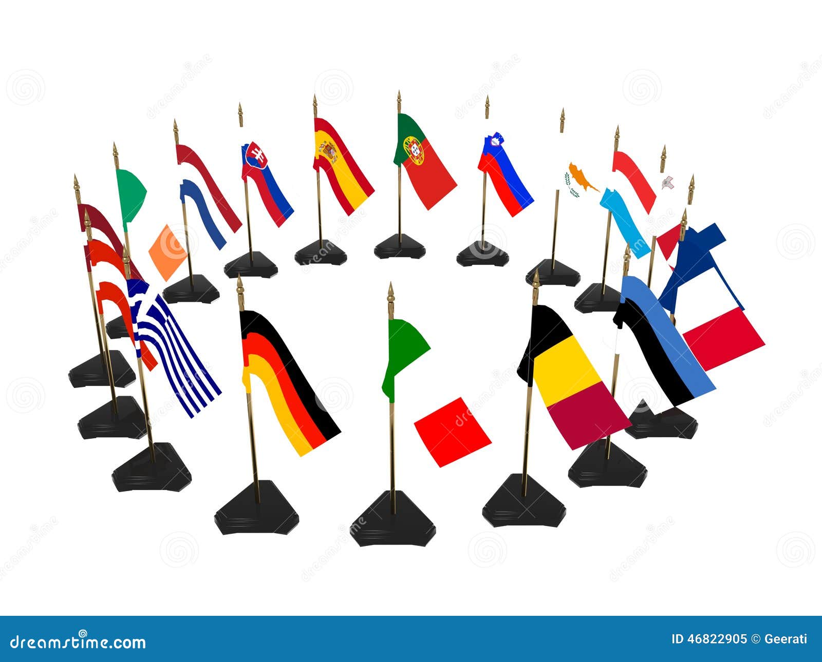 Euro country flags stock illustration. Illustration of world - 46822905