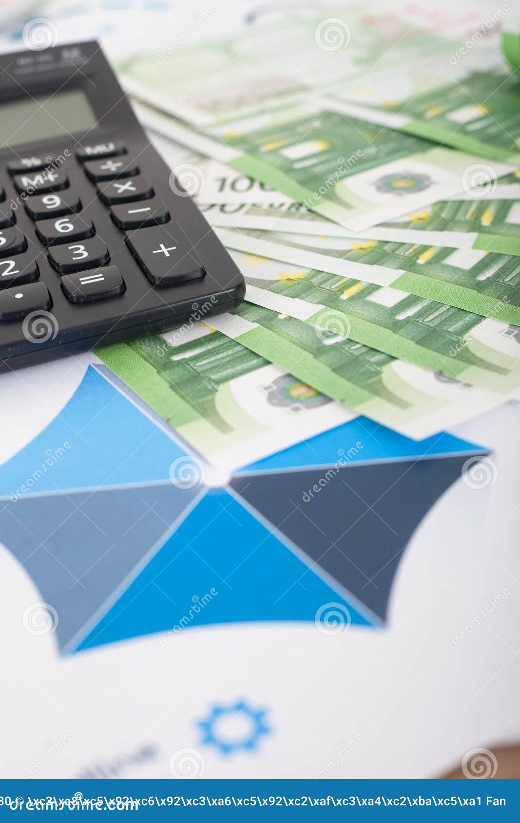 Euro Currency and Calculator on Chart Data Stock Photo - Image of ...