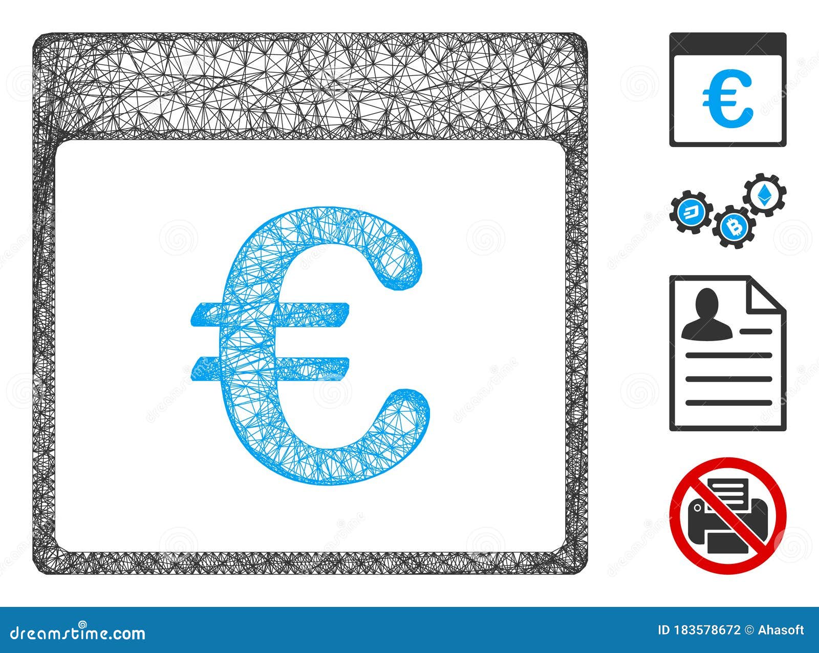 Euro Currency Calendar Page Web Vector Mesh Illustration Stock ... Euro Currency Calendar Page Web Vector Mesh Illustration Stock ...
