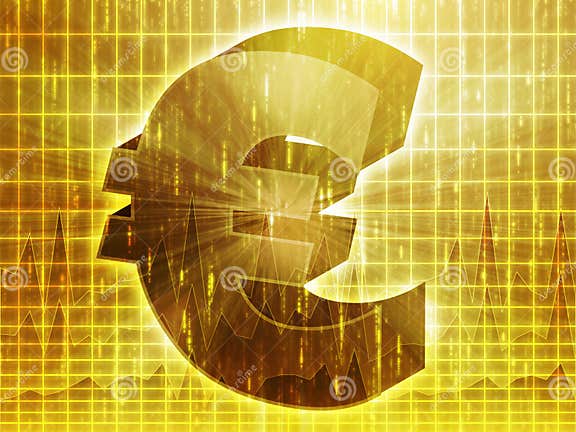 Euro currency chart stock illustration. Illustration of diagram - 6219837