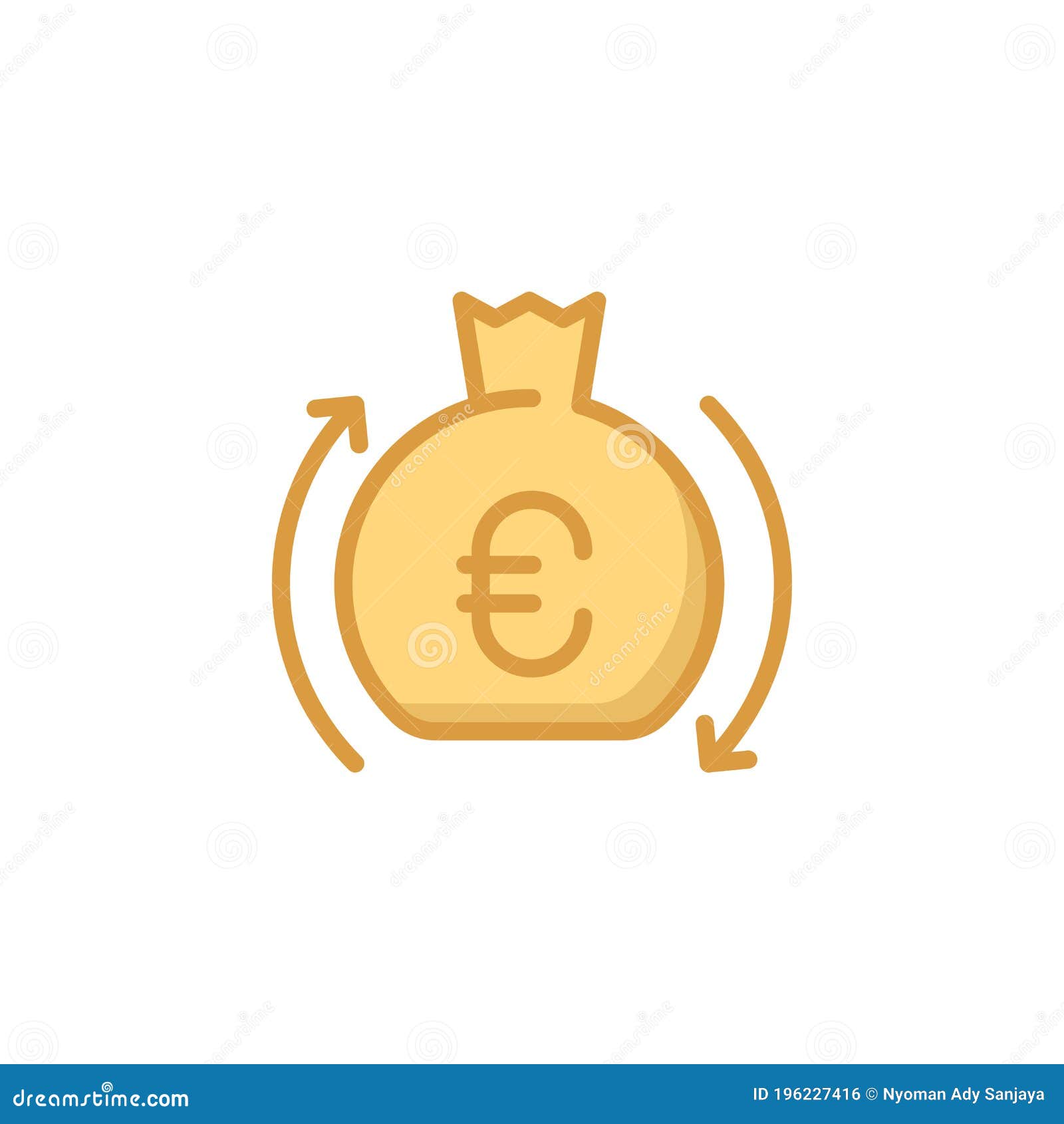 Euro Currency Exchange Vector Icon Symbol Isolated on White Background ...