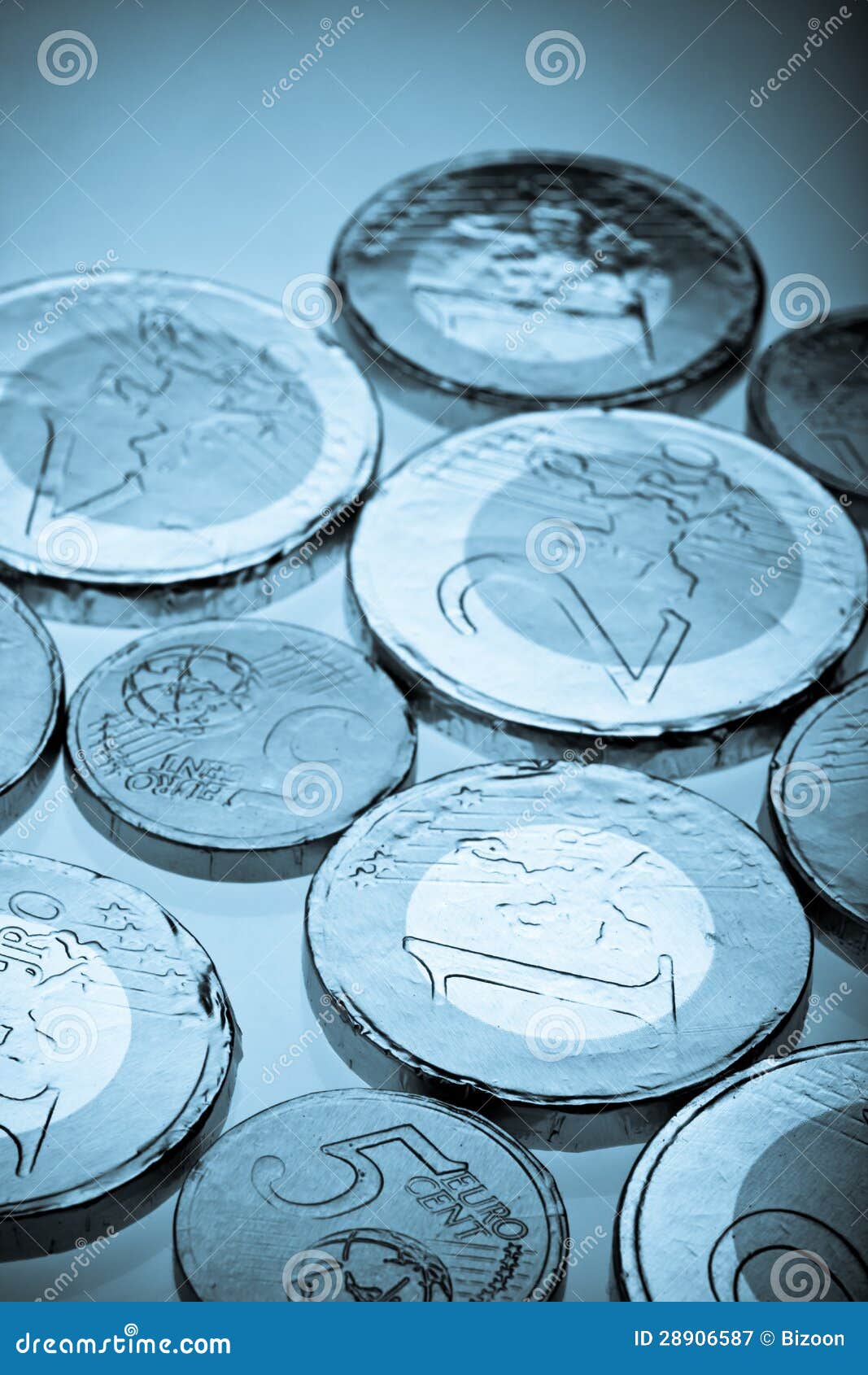 Euro czekolad monety obraz stock. Obraz złożonej z deliciouses - 28906587