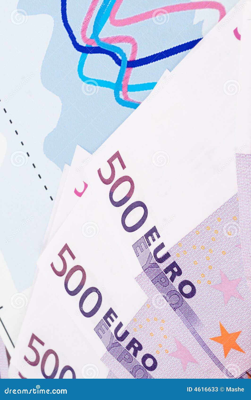 Euro and diagram stock image. Image of commercial, bill - 4616633