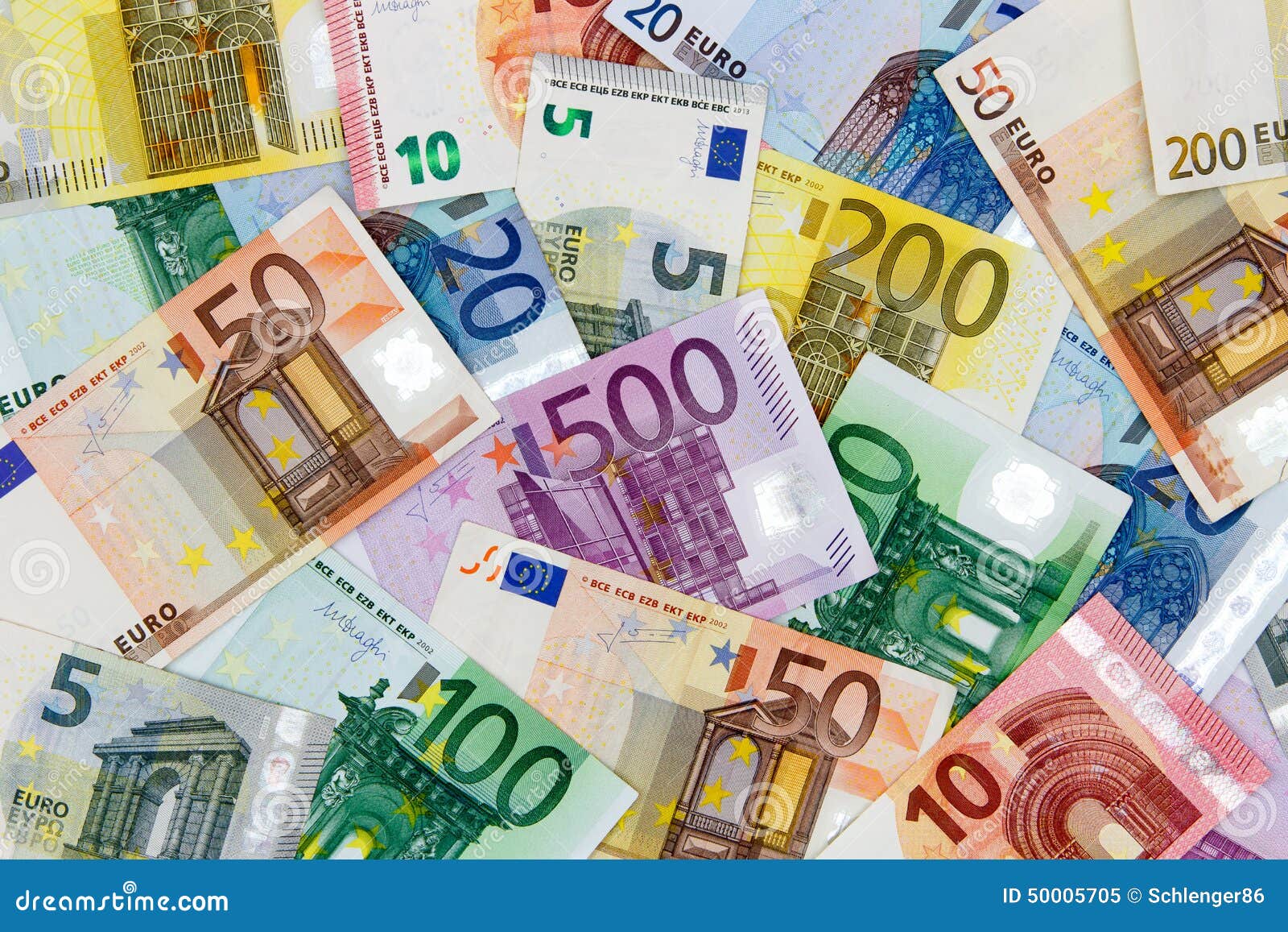 Euro Différent De Billets De Banque Image stock - Image du échange ...