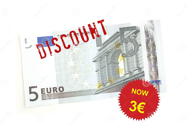 Euro discount stock image. Image of economy, finances - 21613507