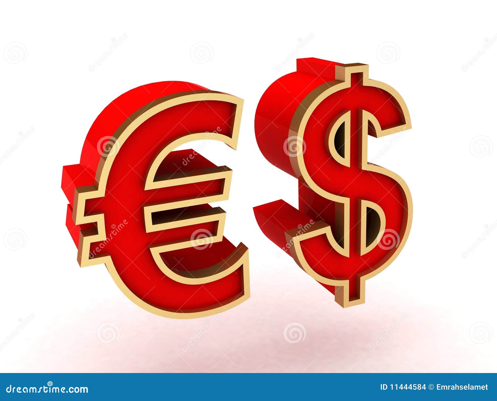 Euro-dollar stock illustration. Illustration of gold - 11444584
