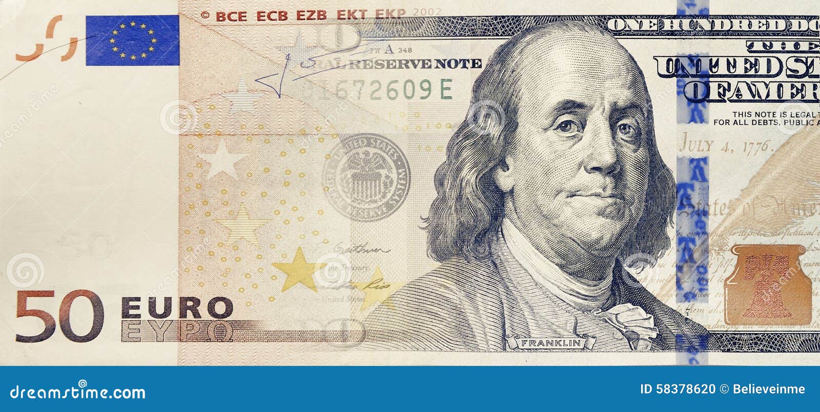 Euro dollar stock photo. Image of green, cambial, management - 58378620