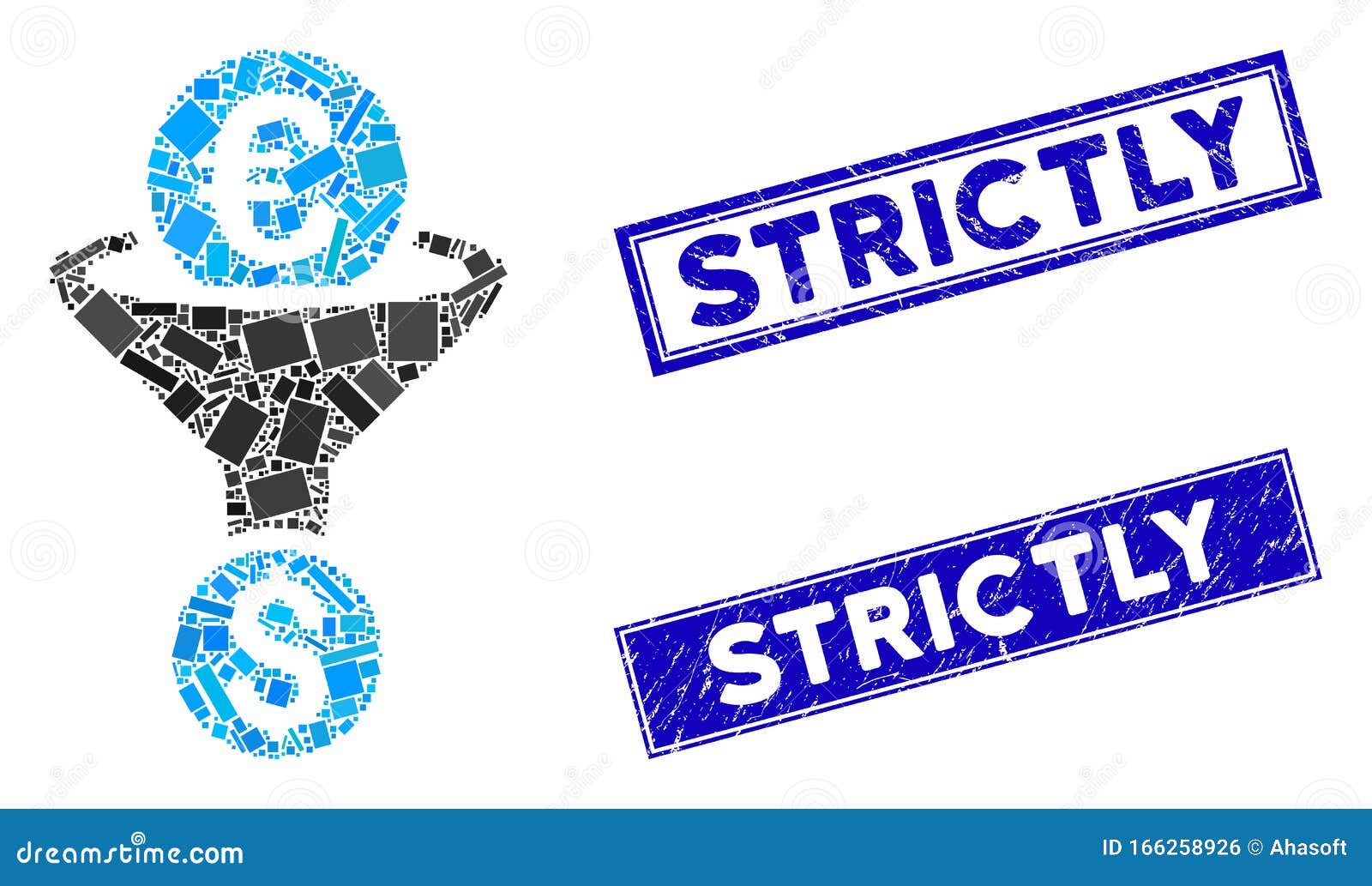 Euro Dollar Conversion Funnel Mosaic and Distress Rectangle Strictly Watermarks Stock Vector ...