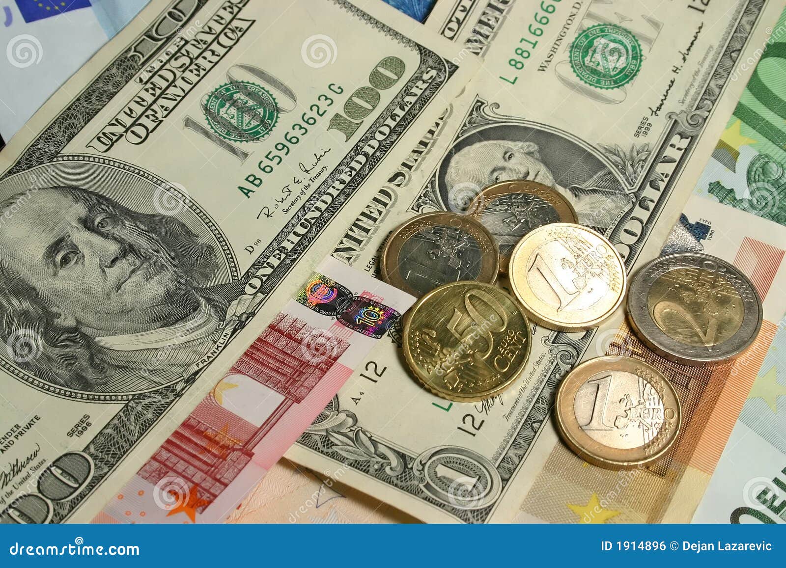 Euro dollars stock photo. Image of dollar, accounting - 1914896