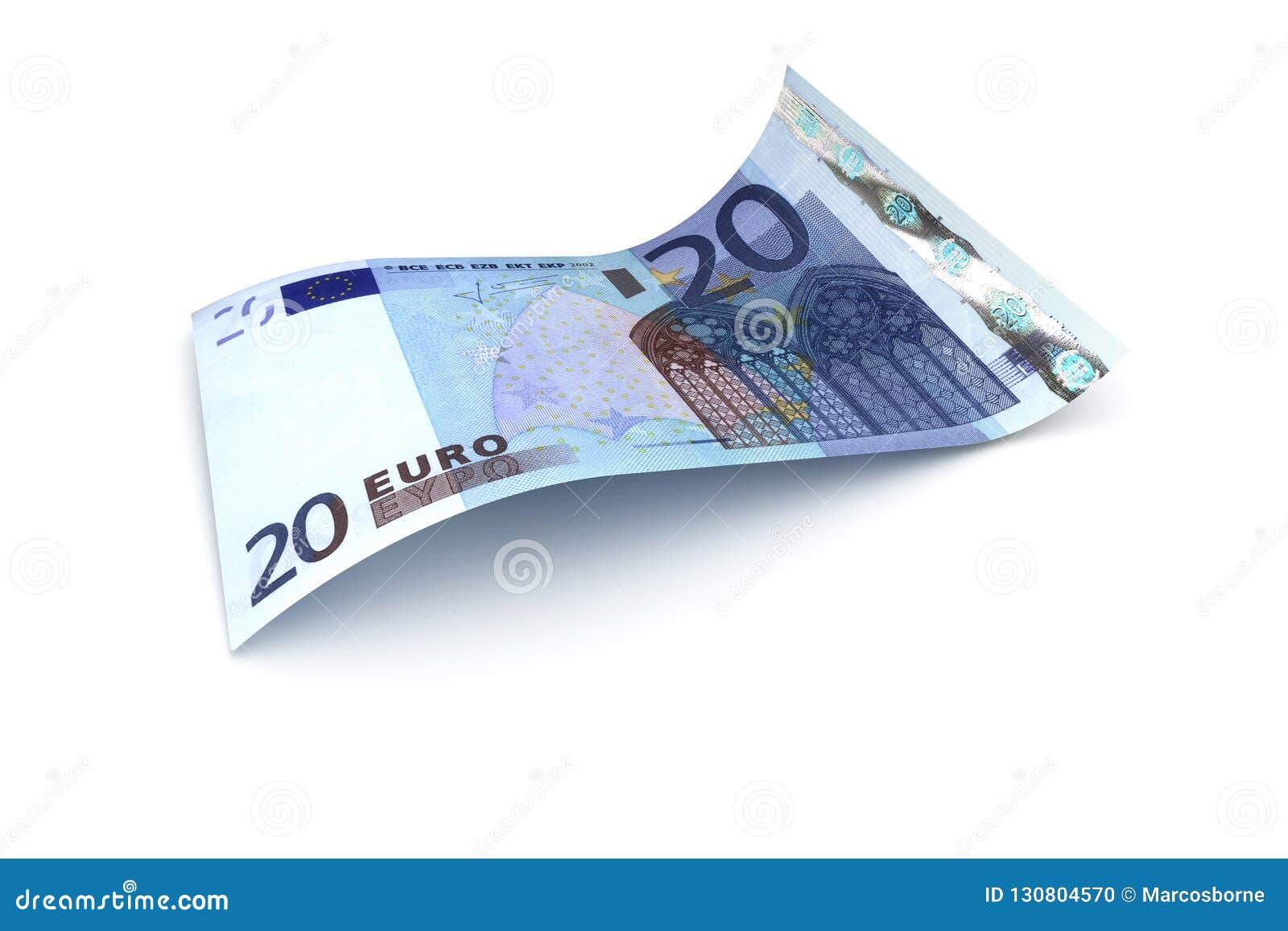 20 Euro European Union Currency Note Stock Illustration - Illustration ...