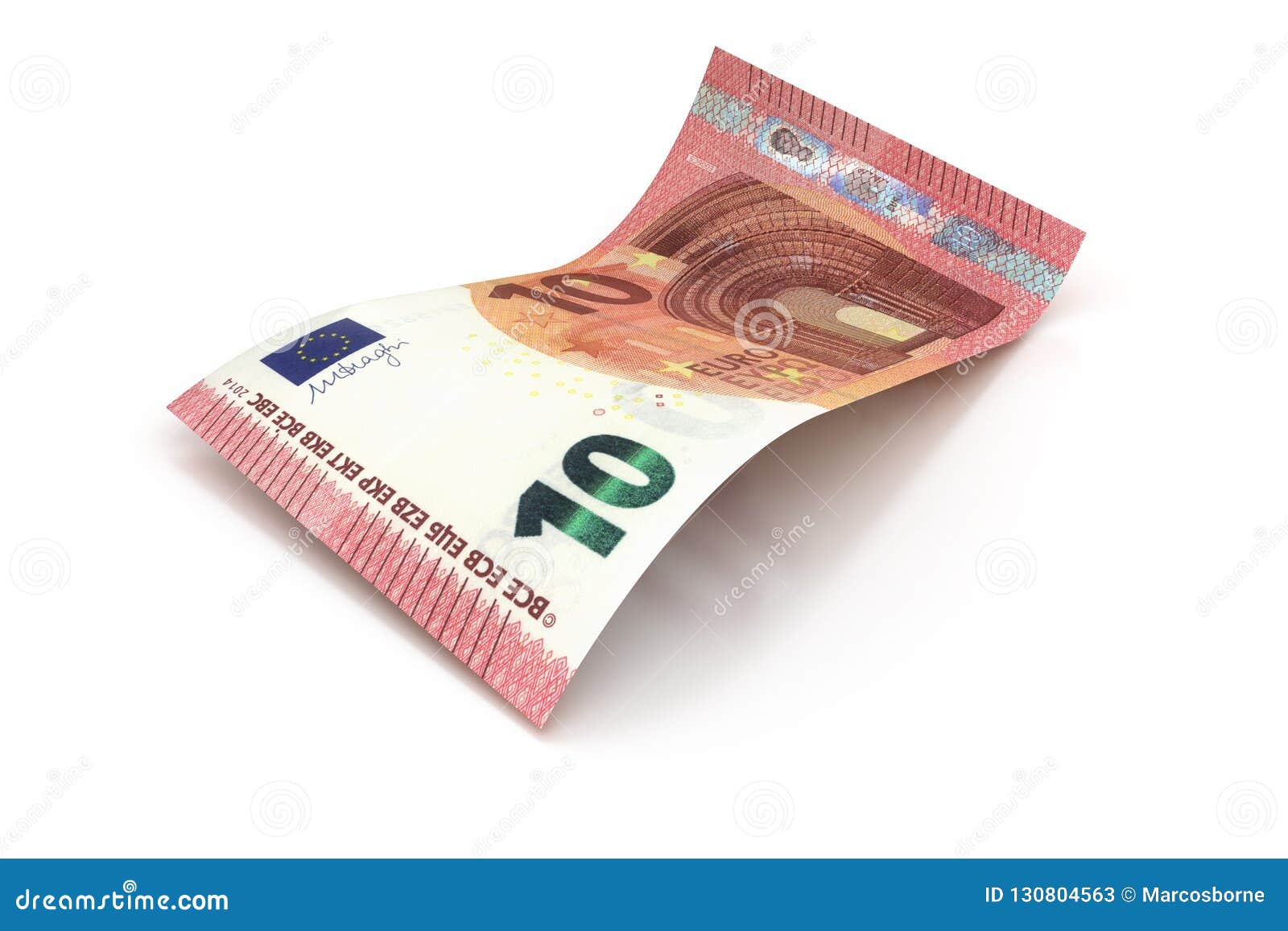 10 Euro European Union Currency Note Stock Illustration - Illustration ...