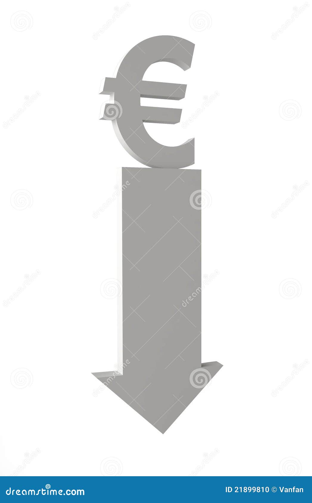 Euro falling down stock illustration. Illustration of market - 21899810