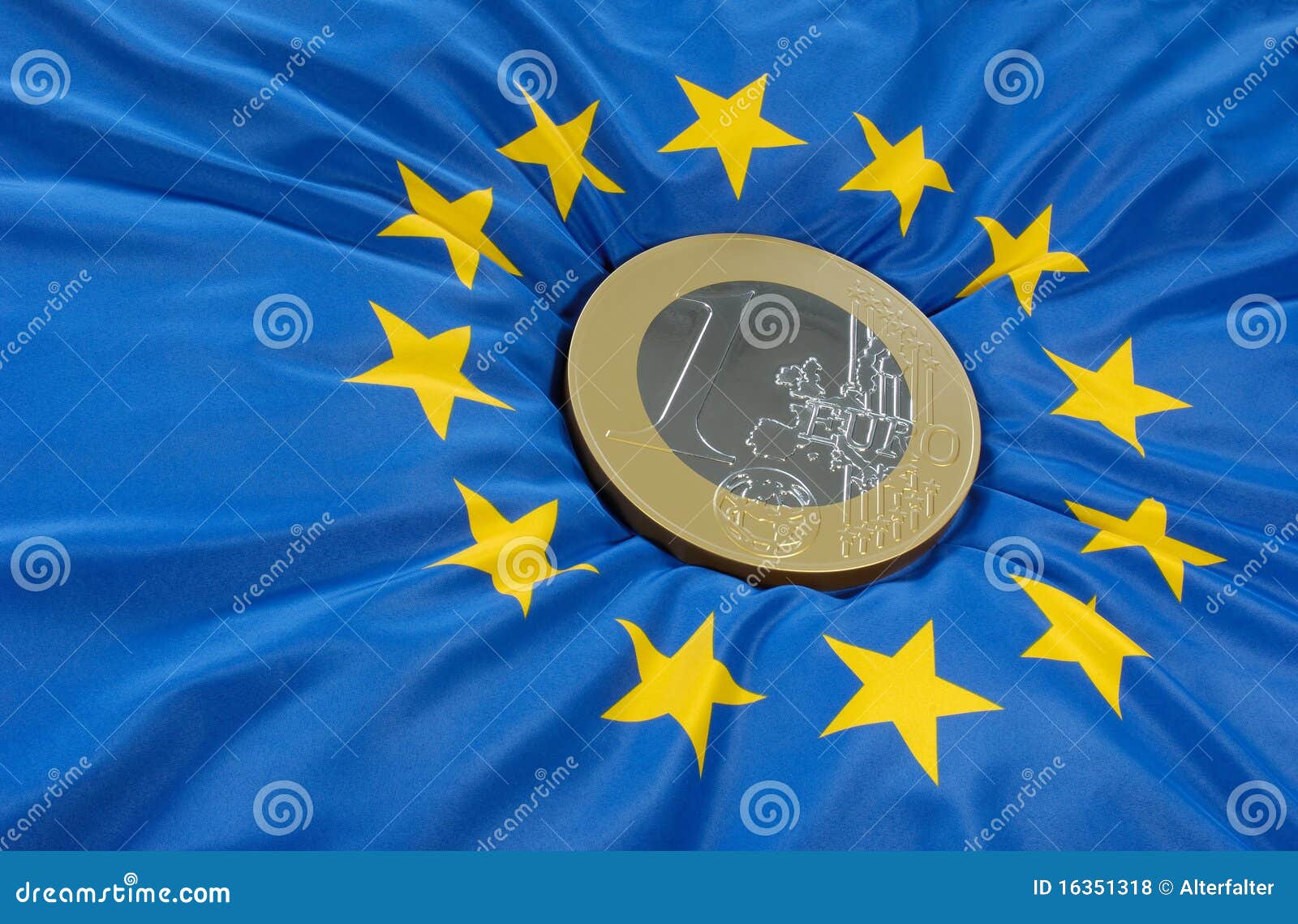 Euro on flag stock photo. Image of money, eurostoxx, liquid - 16351318