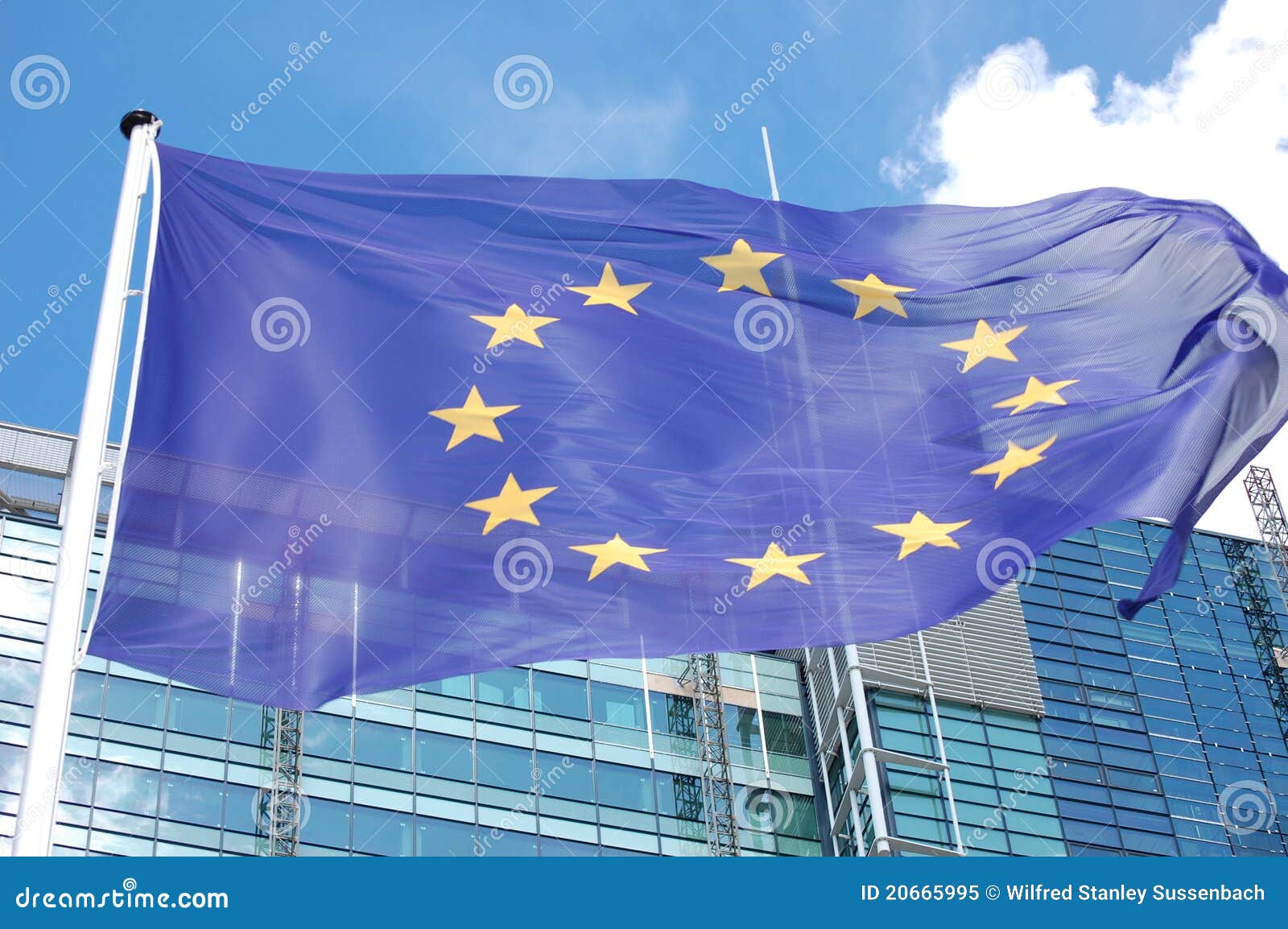Euro flag stock image. Image of euro, cloud, windows - 20665995