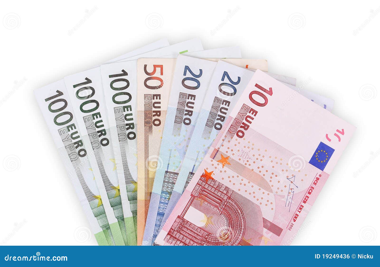 Euro Fond D'argent De Billets De Banque Photo stock - Image du ...
