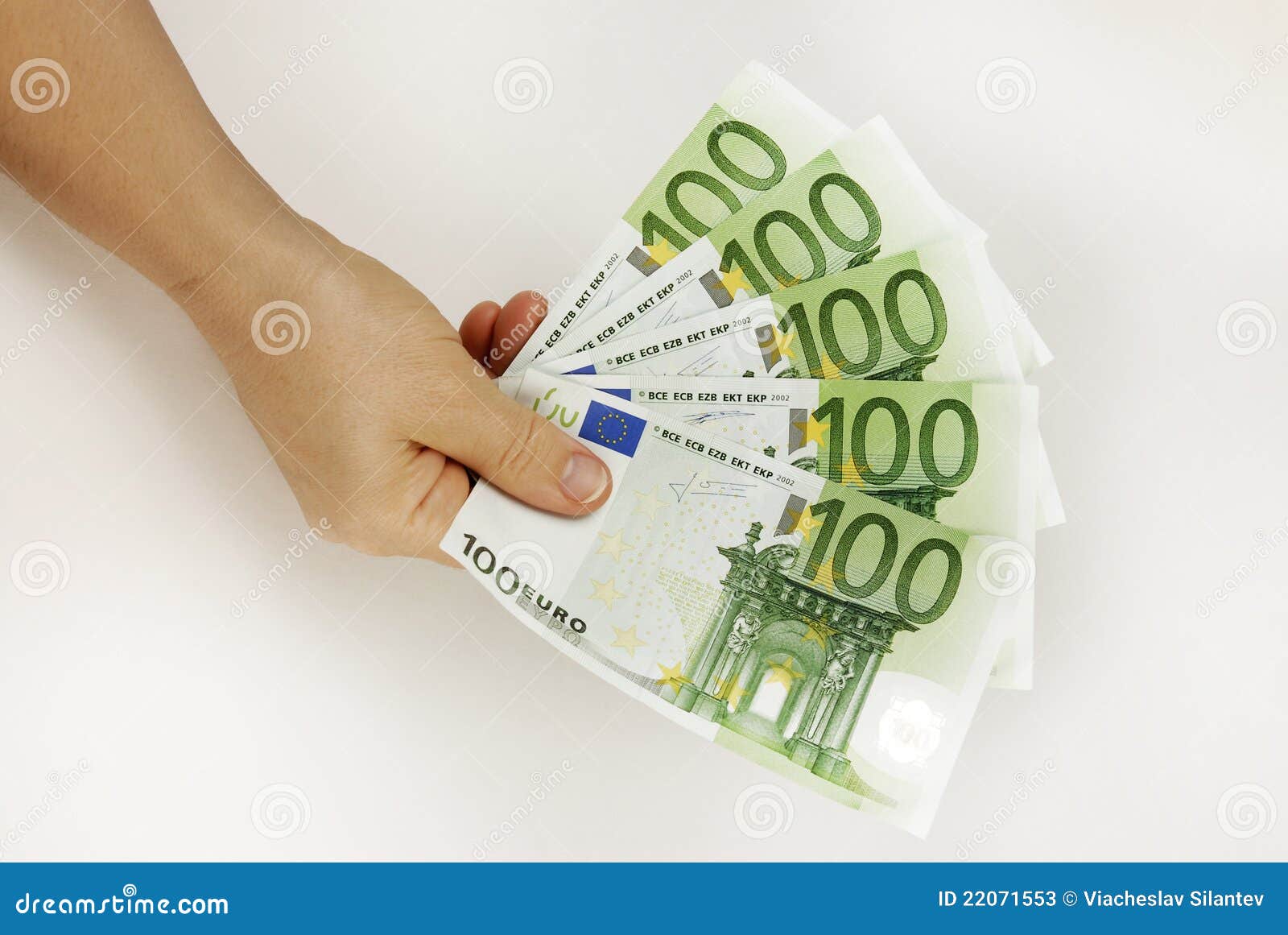 Euro in hand stock image. Image of economic, currency - 22071553
