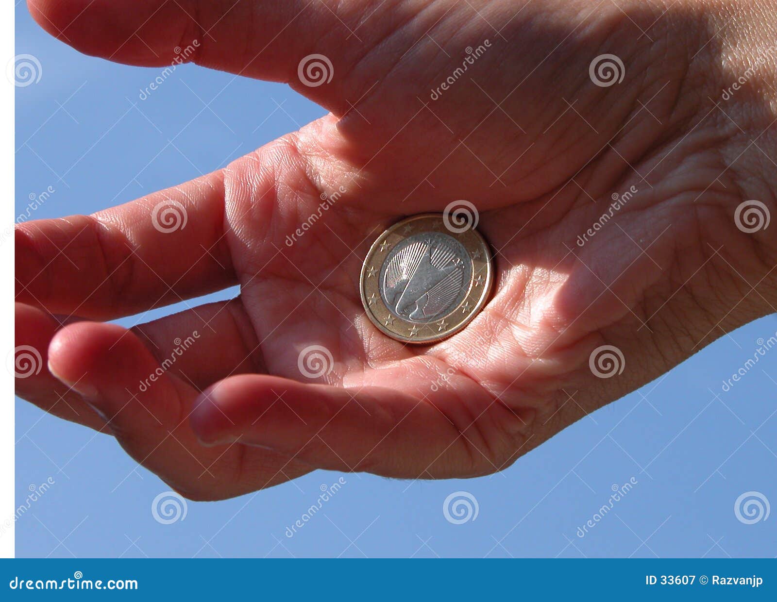 Euro in hand stock image. Image of greeting, books, euro - 33607
