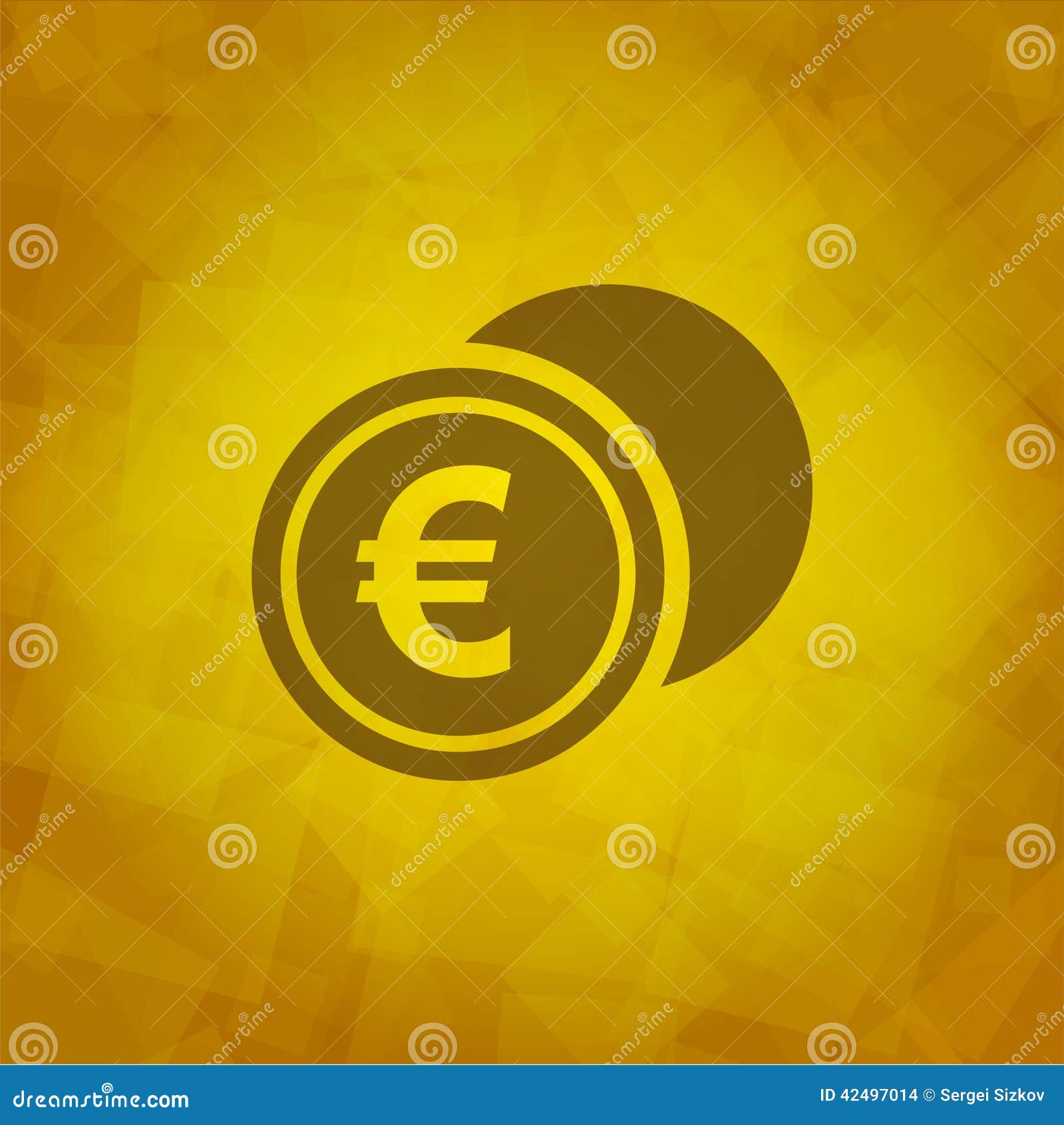 Euro Icon stock vector. Illustration of finance, background - 42497014